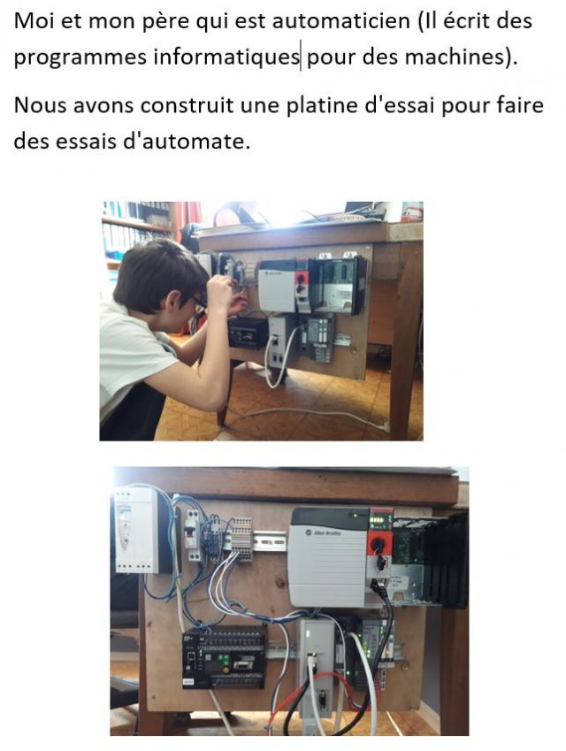 Quentin et son père. - Collège Jean Castel